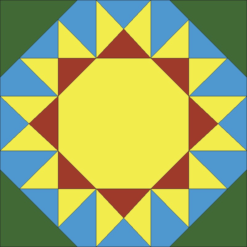 Rising Sun - Barn Quilt Trails